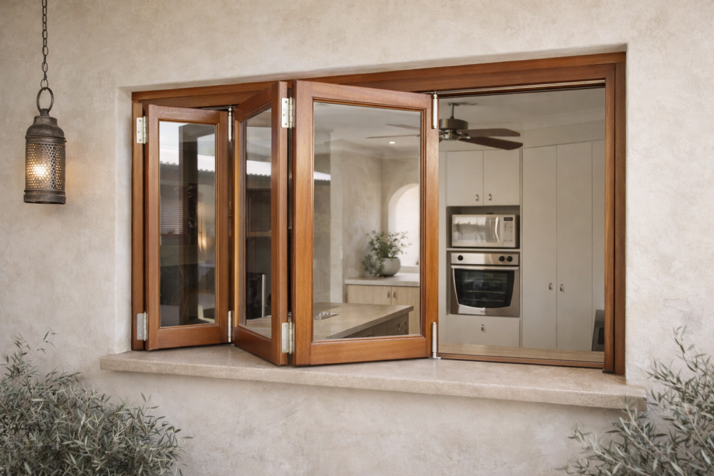 Bi-Fold Timber Windows